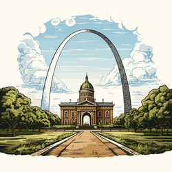 St Louis Arch Vector Images (over 100)