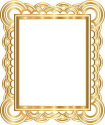 Modern circle frame gold design Royalty Free Vector Image