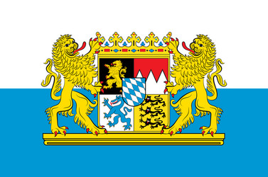 Flag of hanau in hesse germany Royalty Free Vector Image