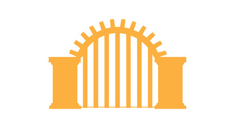 Magnificent entrances icons for architectural Vector Image