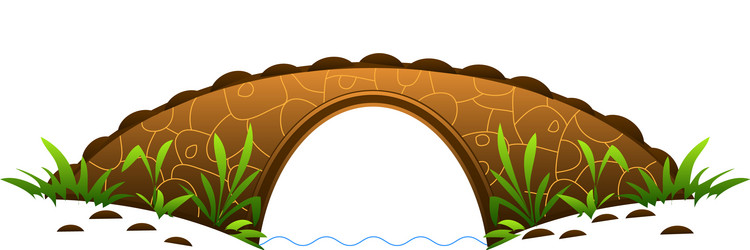 Modern bridge icon cartoon style Royalty Free Vector Image