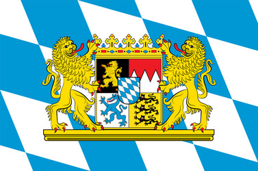 Flag of hanau in hesse germany Royalty Free Vector Image