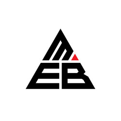 Meb logo letter design Royalty Free Vector Image