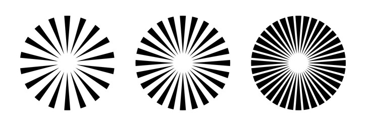 Radial circle lines circular radiating lines Vector Image