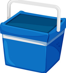 Ice cooler box cartoon Royalty Free Vector Image
