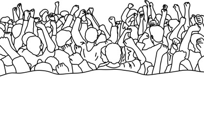 Crowd Drawing Vector Images (over 5,000)