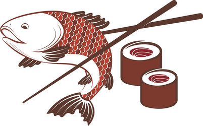 Sushi isometric icon Royalty Free Vector Image