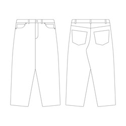 Jeans Template Vector Images (over 6,400)