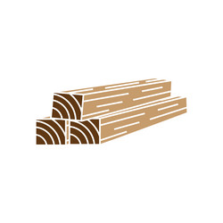 Wood log icon design template clipart Royalty Free Vector