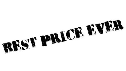 Best price ever rubber stamp Royalty Free Vector Image