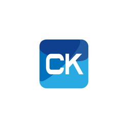 Initial letter ck logo template design Royalty Free Vector
