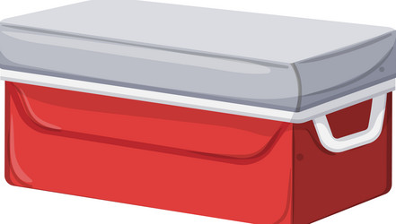 Ice cooler box cartoon Royalty Free Vector Image
