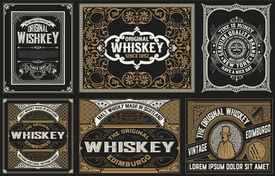 Old card design with floral frame Royalty Free Vector Image