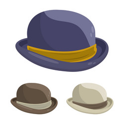 Old retro man hat Royalty Free Vector Image - VectorStock