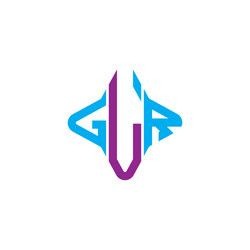 Glr letter logo creative design with graphic Vector Image