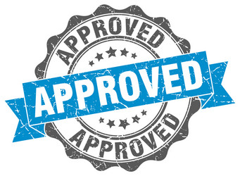 Approved stamp Royalty Free Vector Image - VectorStock