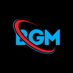 Bgm logo letter design Royalty Free Vector Image