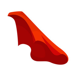Superhero red cape flying in wind cartoon Vector Image
