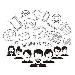 Team work discussion icon business conference Vector Image