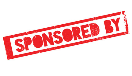 Sponsored by rubber stamp Royalty Free Vector Image