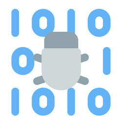 Bug find in binary code search Royalty Free Vector Image