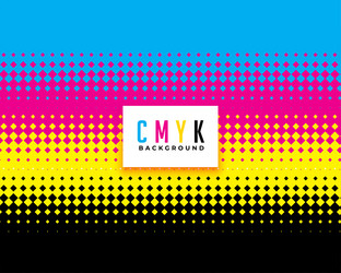 Pixel background in cmyk colors Royalty Free Vector Image