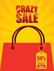 Crazy sale Royalty Free Vector Image - VectorStock