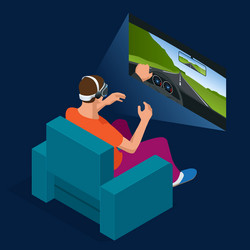 Game development concept gamedev in process Vector Image