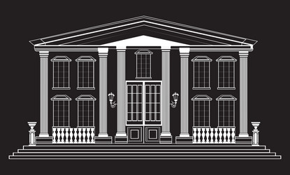 Architectural facade Royalty Free Vector Image