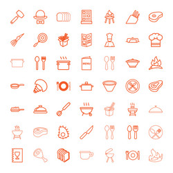 37 cook icons Royalty Free Vector Image - VectorStock
