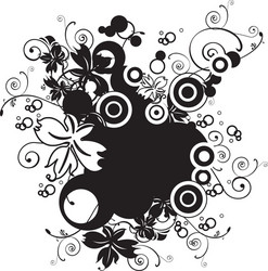 Nature floral design Royalty Free Vector Image