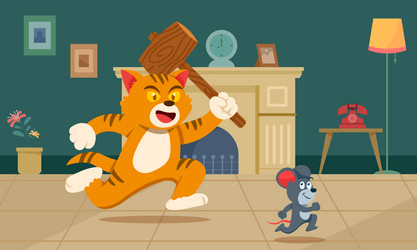 Cat and Mouse Cartoon Vector Images (over 4,100)