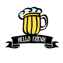 Happy Friday Beer Vector Images (over 2,200)