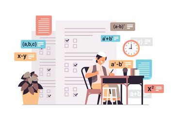 Student activities reading and studying Royalty Free Vector