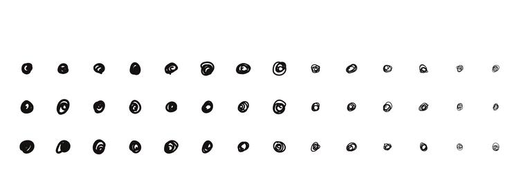 Hand drawn doodle pencil points set sketch Vector Image