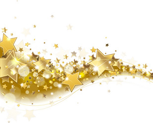 Background with gold stars Royalty Free Vector Image