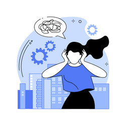 Cognitive dissonance abstract concept Royalty Free Vector
