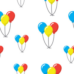 Colorful balloons seamless pattern Royalty Free Vector Image