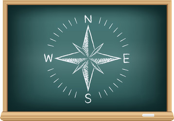 Compass directions transparent background Vector Image