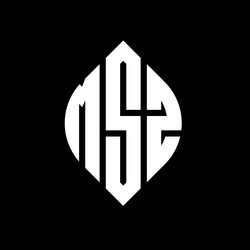 Msz logo letter design Royalty Free Vector Image