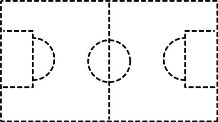 Soccer field goal sport top view Royalty Free Vector Image