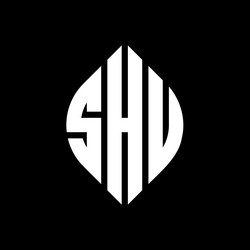 Shu logo letter design Royalty Free Vector Image