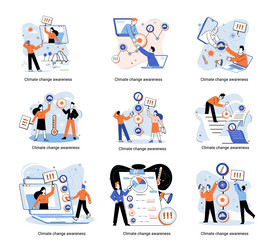 Change climate awareness metaphor saving planet Vector Image