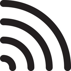 Wifi symbol wireless internet connection Vector Image