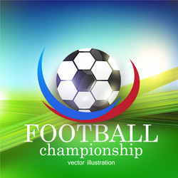 Football tournament background design with light Vector Image