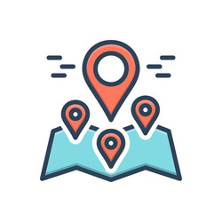 Locations Royalty Free Vector Image - VectorStock