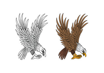 United state marine corps eagle ega design eps Vector Image
