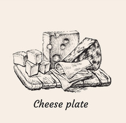 Cheese And Cracker Platter Clip Art