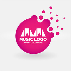 Music logo Royalty Free Vector Image - VectorStock