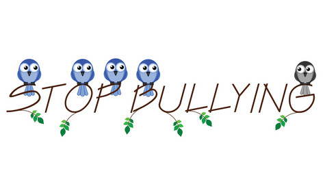 Stop bullying sign and child abuse Royalty Free Vector Image
